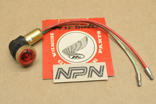 NOS Honda C100 C102 C105 T C110 Red Pilot Light Lamp Assembly 37700-001-010 - NOS Parts NOW