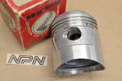 NOS Honda CB72 CL72 Piston .25 Oversize 13102-268-030 - NOS Parts NOW