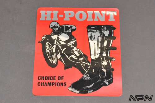 Vintage '70s Hi-Point Motocross Boot MX Metallic Reflective Decal ...
