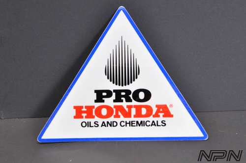 Vintage NOS Pro Honda Motorcycle Oils and Chemicals Decal Sticker - NOS ...