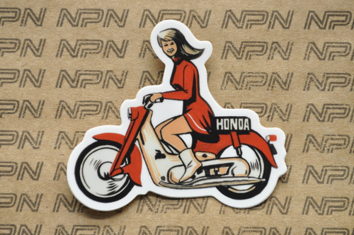 Honda C100 Cub Motorcycle Decal Die Cut Sticker - NOS Parts NOW