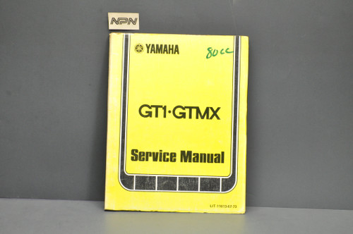 Vintage 1973 Yamaha GT1 & GTMX Shop Service Manual - NOS Parts NOW