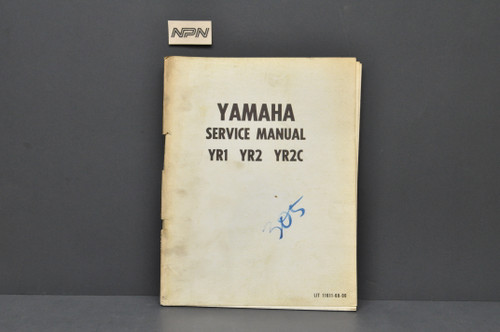 Vintage 1967 Yamaha YR1 1968 YR2 YR2 C Shop Service Manual - NOS Parts NOW