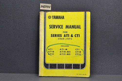 Vintage 1969 1970 1971 Yamaha AT1 CT1 Shop Service Manual - NOS Parts NOW