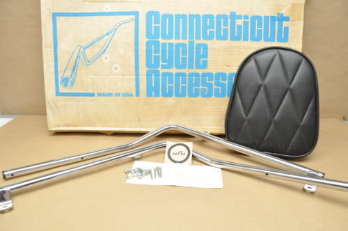 NOS Honda CX500 V-Twin Seat Back Rest Sissy Bar & Pad Connecticut Cycle ...