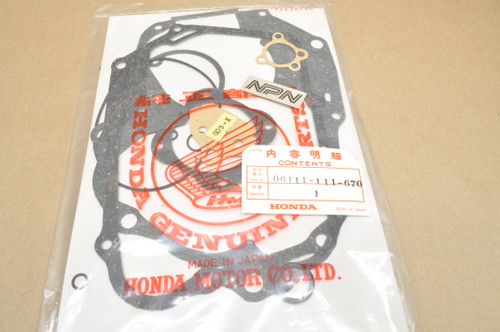 NOS Honda CL70 CM70 SL70 XL70 Top & Bottom End Gasket Kit 06111-111-670 ...