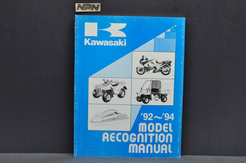 Vtg 1992-94 Kawasaki Motorcycle Shop Model Recognition Manual 99930-1006-01 - NOS Parts NOW