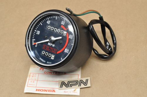 NOS Honda SL350 K1 Speedometer Speedo MPH Gauge Meter 37230-312-671 ...