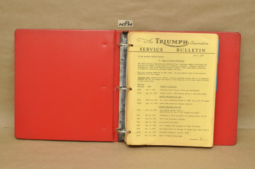 Vintage 1966-1969 Triumph Motorcycle Dealer Service Bulletins - NOS ...