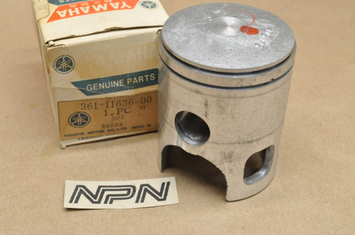 NOS Yamaha 1973-75 RD250 .50 Oversize Piston 54.50mm 361-11636-00 - NOS ...