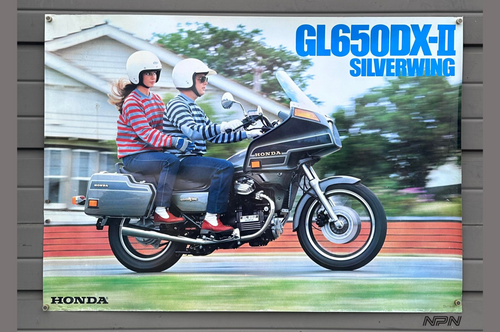 Vintage 1983 Honda GL650 Silver Wing Motorcycle Poster GL650 DX-II ...