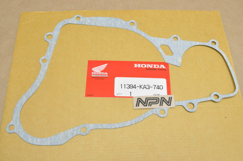 NOS Honda 1984 CR125 R Right Crank Case Clutch Cover Gasket 11394-KA3 ...