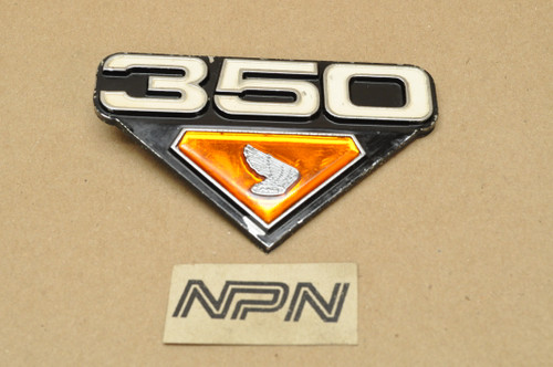Vtg Used OEM Honda CB350 K4 CL350 K4 Right Side Cover Emblem Badge ...