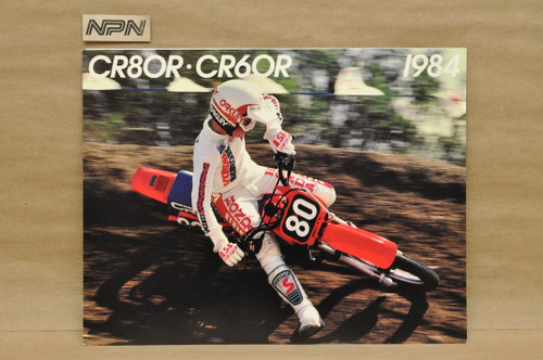Vintage NOS 1984 Honda CR80 R CR60 R Dealer Sales Spec Brochure - NOS ...