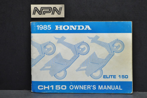 Vintage 1985 Honda CH150 Elite 150 Scooter Owners Manual - NOS Parts NOW