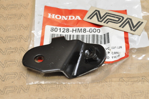 NOS Honda TRX250 TRX250TM Rear Foot Splash Guard Stay Bracket 80128-HM8 ...
