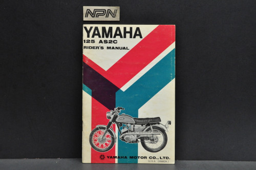 Vintage NOS 1969 Yamaha AS2 C 125 Enduro Motorcycle Owners Manual - NOS ...