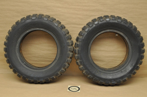Vtg Used OEM Honda 79-99 Z50 R Z50 RD Wheel Tire Set IRC Tractor Grip ...