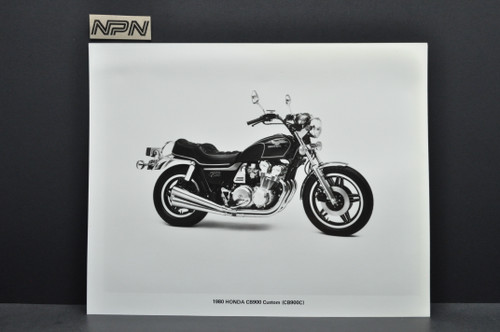 Vintage 1980 Honda CB900 C Custom Motorcycle Dealer Spec Photo - NOS ...