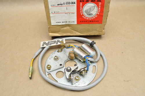 NOS Honda CB350 F CB400 F Condenser Contact Points Breaker Plate 30200 ...