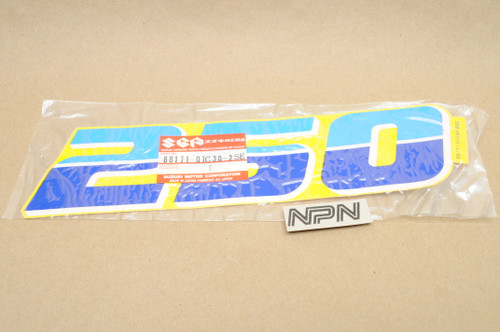 NOS Suzuki 1985-92 LT250 Rear Fender 250 Emblem Sticker Decal 68171 ...