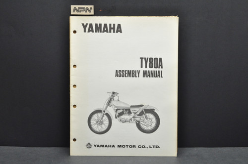 Vtg NOS 1973 Yamaha TY80 A Motorcycle Set Up Assembly Manual ...