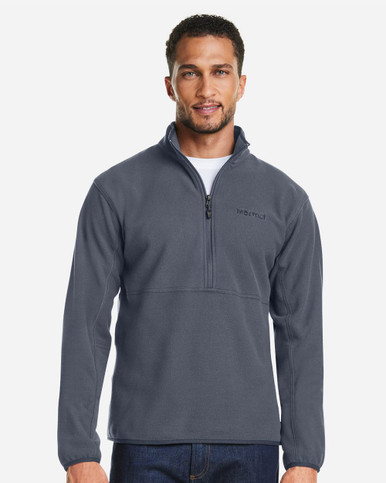 Embroidered Rocklin Half-Zip Jacket - M12650 - CapsToYou