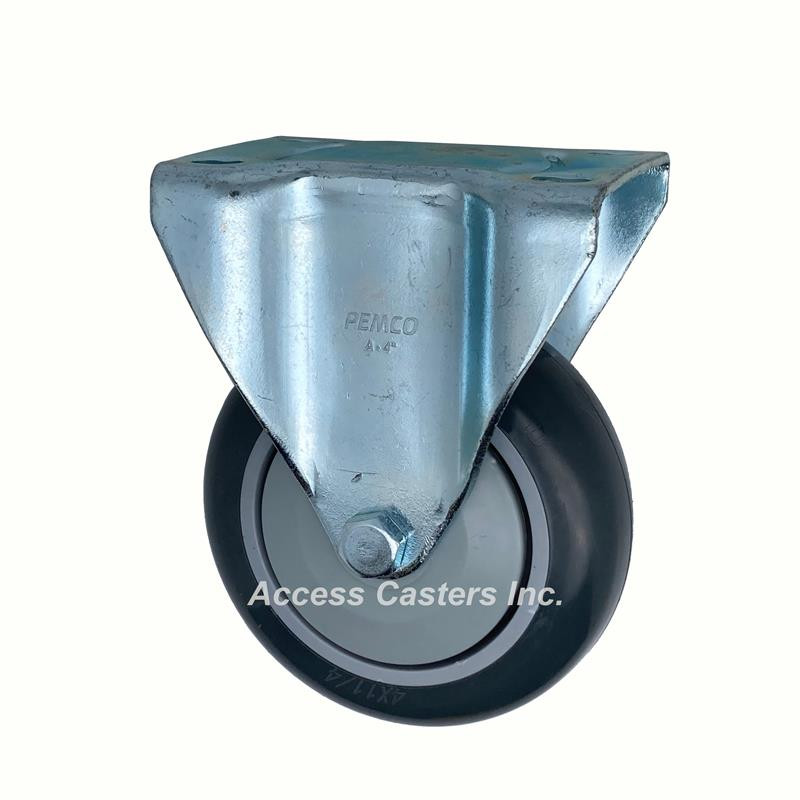 AR40P1TPU 4 Inch Rigid Caster with Thermoplastic Urethane Wheel