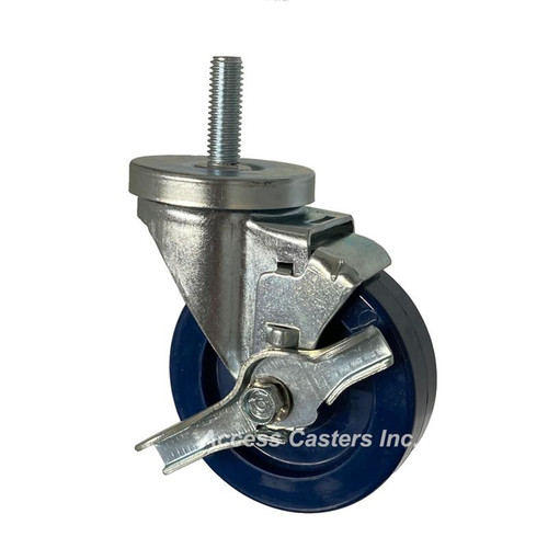 4" Threaded Stem Casters with 1/2"-13 threaded stems