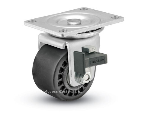 3SLPUS 3" Low Profile Urethane Wheel Swivel Plate Caster