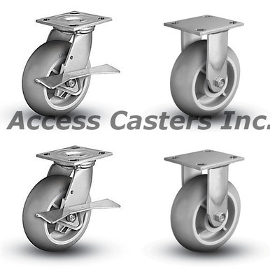 6 Inch Heavy Duty Caster Set for Cambro Insulated Food Servers
