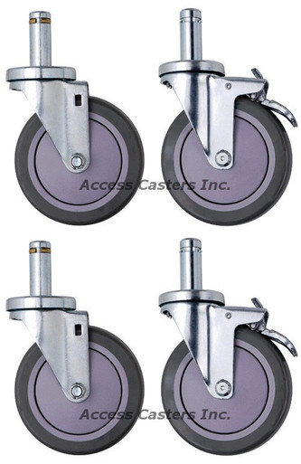 AC-WR-00H Caster set fits Nexel shelving