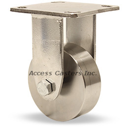 R-STA-4HSB 4" High Temperature Stainless Steel Rigid Caster with ...