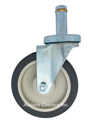 5DRPP Wire Post Stem Caster Wheel for Metro Shelves, 5MP