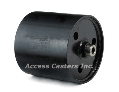 8-3/4" x 6-1/4"" Bogey wheel for roll-off container with axle