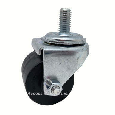 2SBM741L 2" Threaded Stem Low Profile Caster Polyolefin Wheel