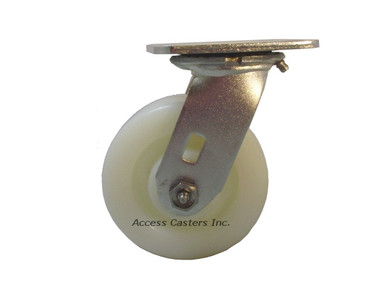 5DSSNYS 5" Swivel Stainless Steel Nylon Wheel