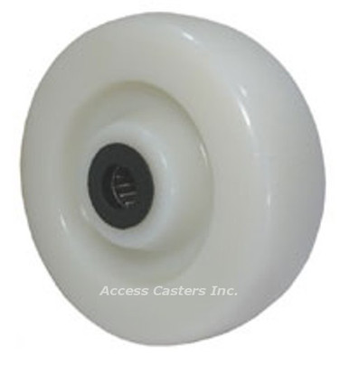 6DNY62 6" X 2" White Nylon Wheel, 1000 lb. capacity