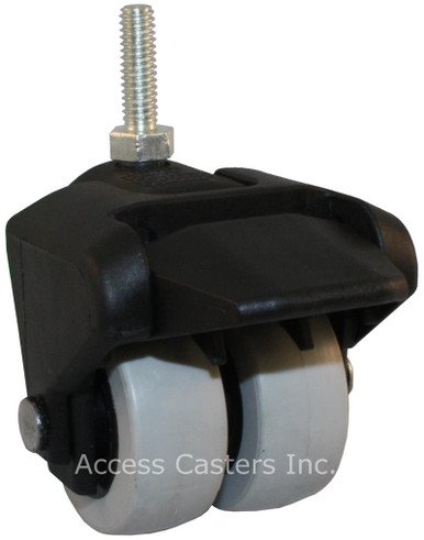 205-2XTPR-22-wb 2 Inch X-Caster High Capacity Low Profile Dual Wheel ...