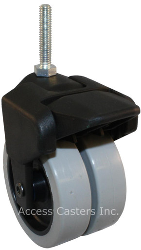 305-2XTPR-24-WB 3 Inch X-Caster High Capacity Low Profile Dual Wheel ...