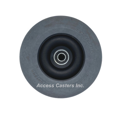 2.00005.565 COND 5" X 1-1/4" Round Tread Gray Conductive Rubber Wheel