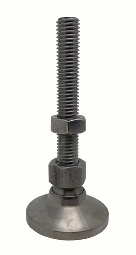 LV5013-AZ-SS Stainless steel leveler, 1/2-13 x 3 stem