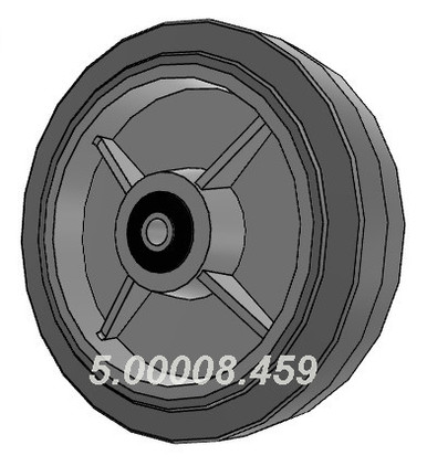 5.00008.459 Colson 8 x 2 Performa Rubber Wheel