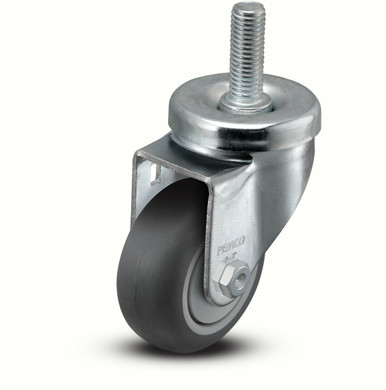 AS30T2TPR 3" threaded stem caster with TPR wheel