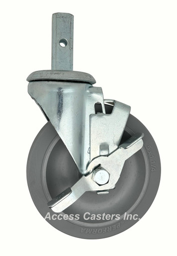 6014 AC 5" Square Stem Swivel Caster with brake