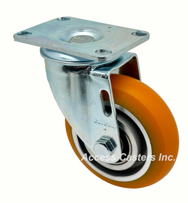 2.04256.AN8 Colson 4" Swivel Caster with Yellow CG MAX Wheel