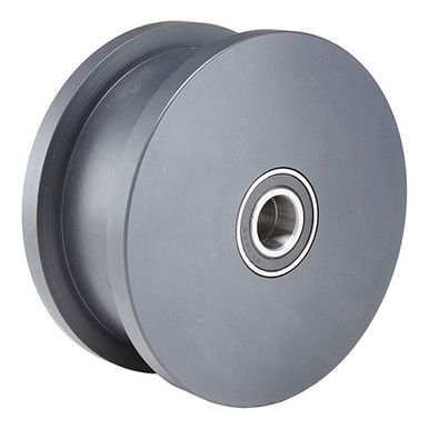 WFT-42NYB-3/4 Hamilton Double Flanged Nylast Track Wheel 4" Diameter x ...