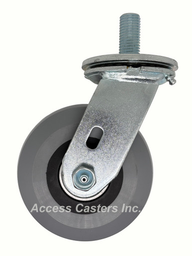 5DHDHUST 5 x 2 Cast Urethane swivel caster with optional stems, 1/2"-13 ...