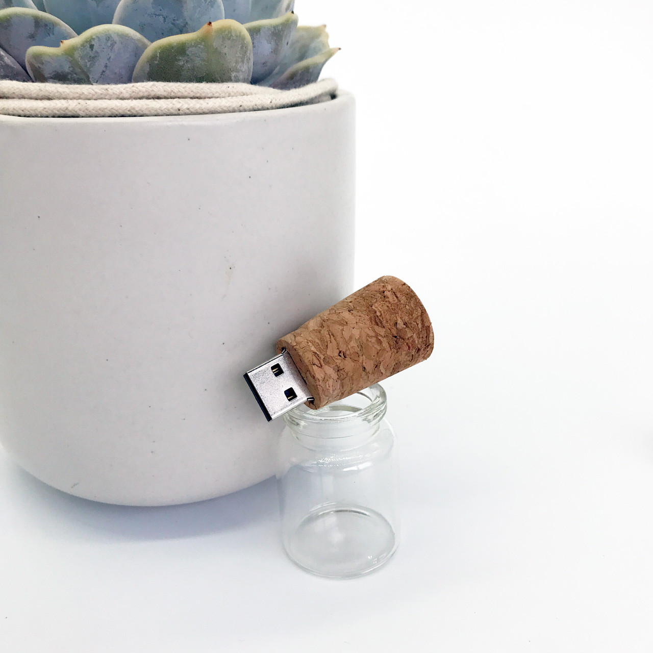 Custom Branded Cork Bottle USB Flash Drive | Keepsake Creative
