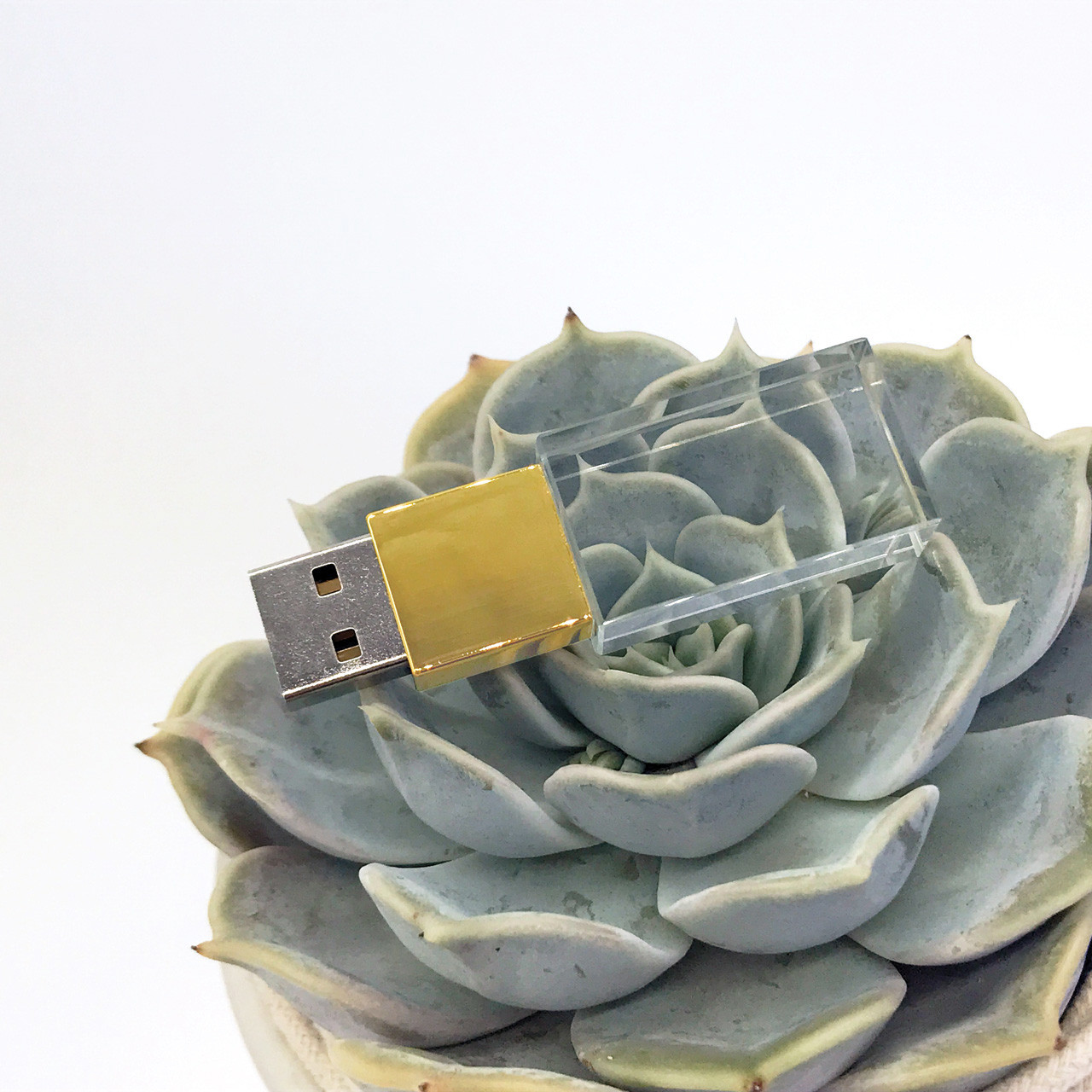 Custom Branded Gold Crystal USB flash drives | Keepsake Creative